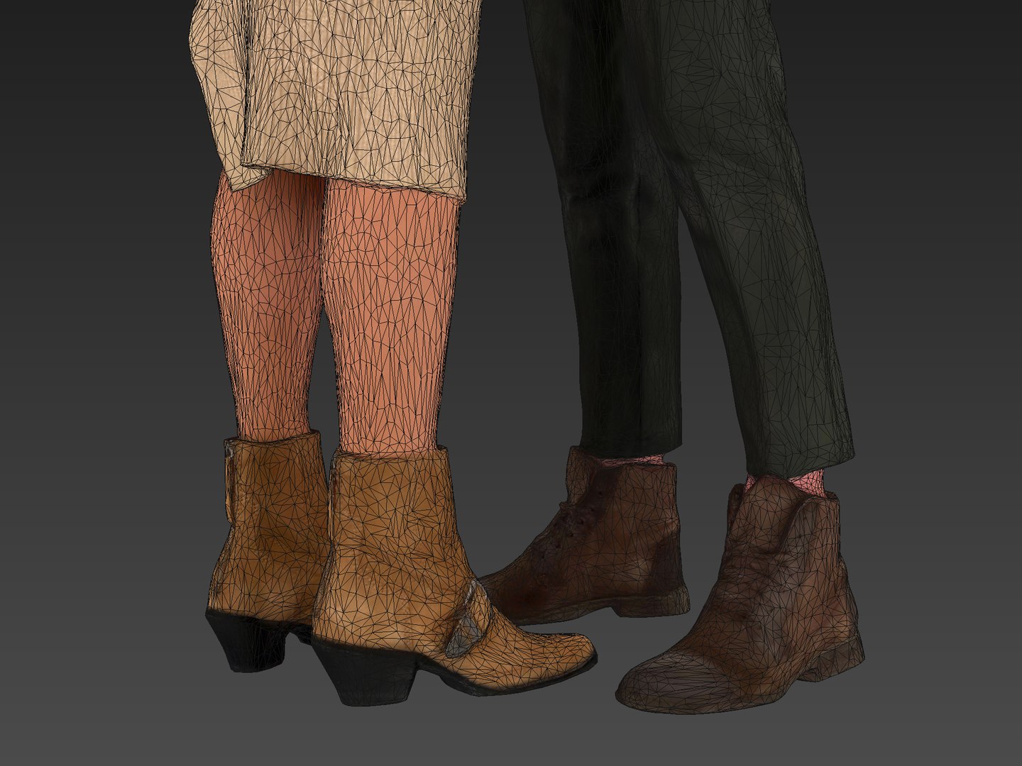 3D Girls Hugs model - TurboSquid 1836276