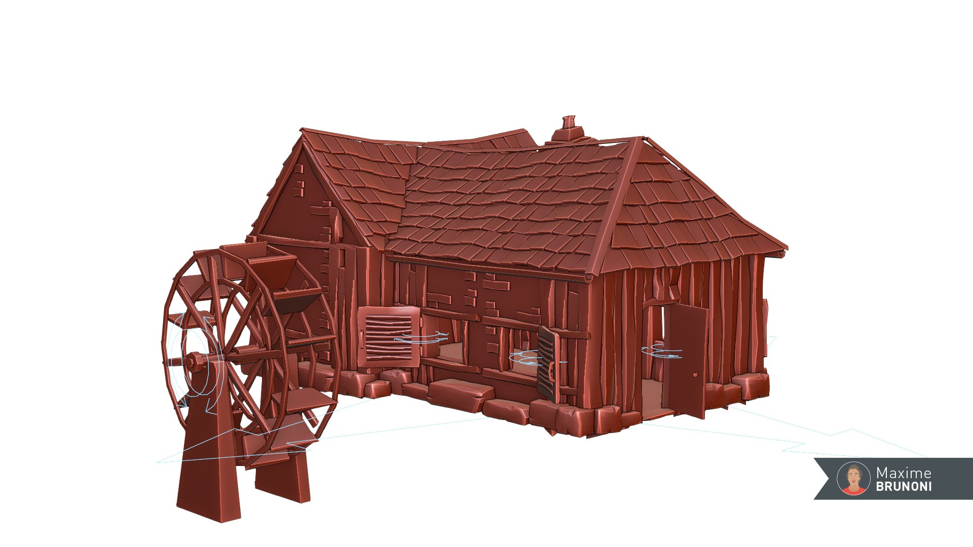 3D Model Water Mill - TurboSquid 1727927