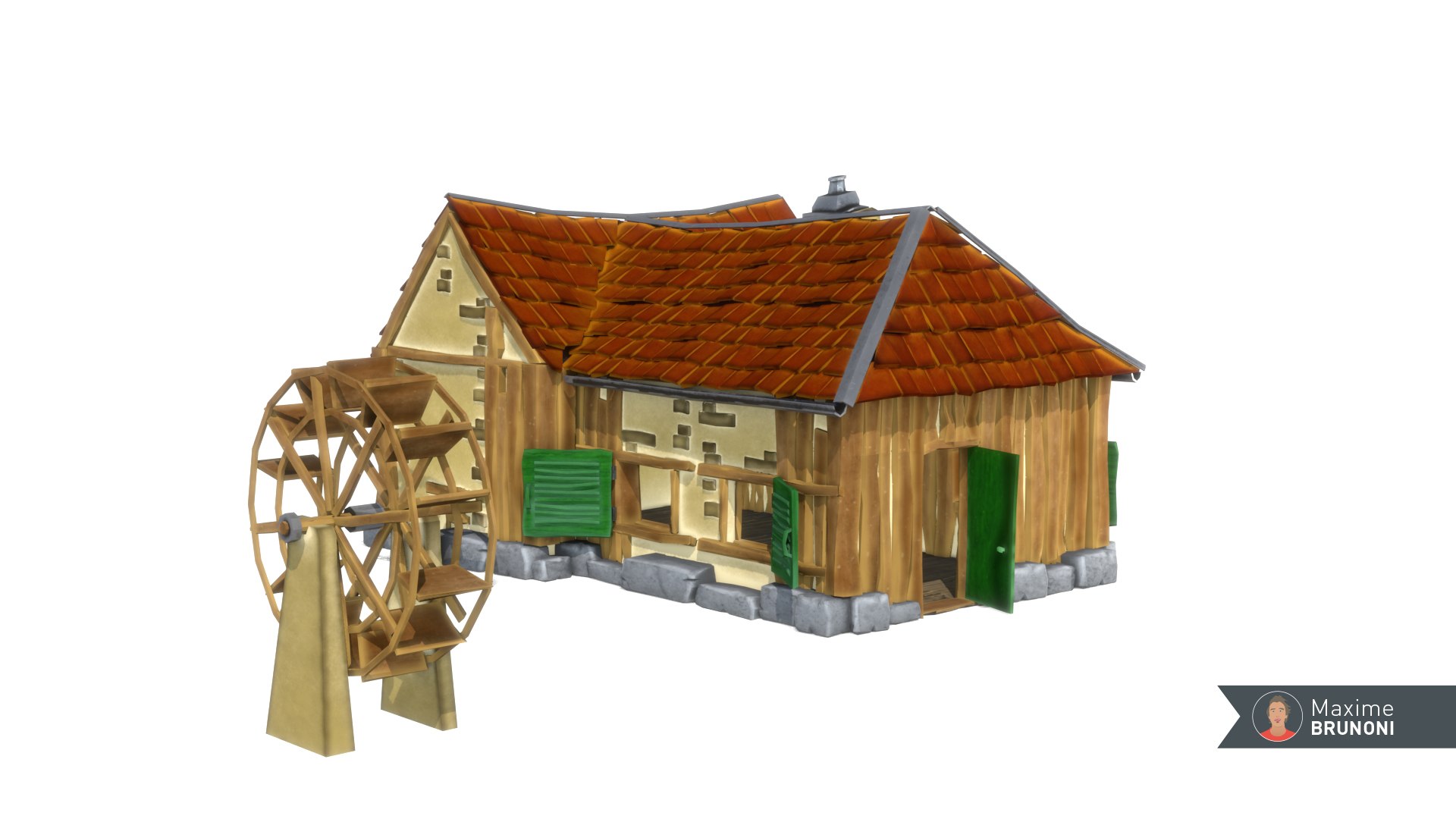 3D Model Water Mill - TurboSquid 1727927