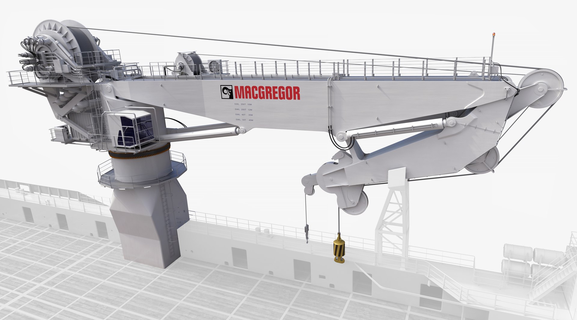 Ship Crane Macgregor 3D Model - TurboSquid 1426567