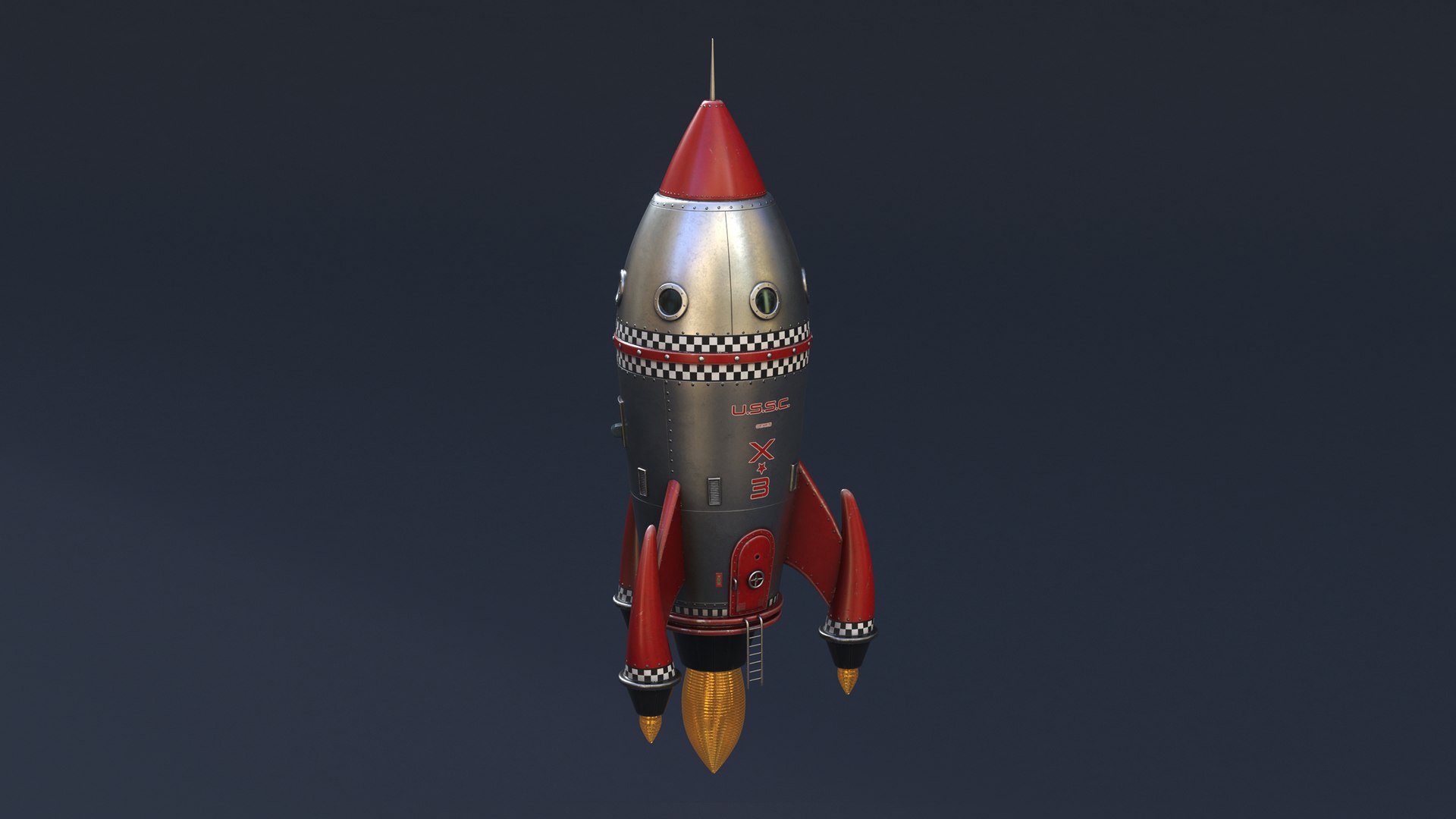 Toy Rocket 3D Model - TurboSquid 1613221
