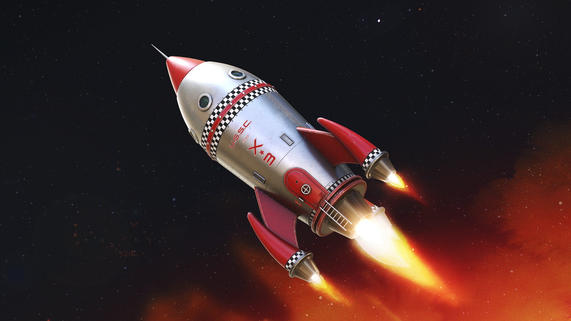 Toy Rocket 3D Model - TurboSquid 1613221