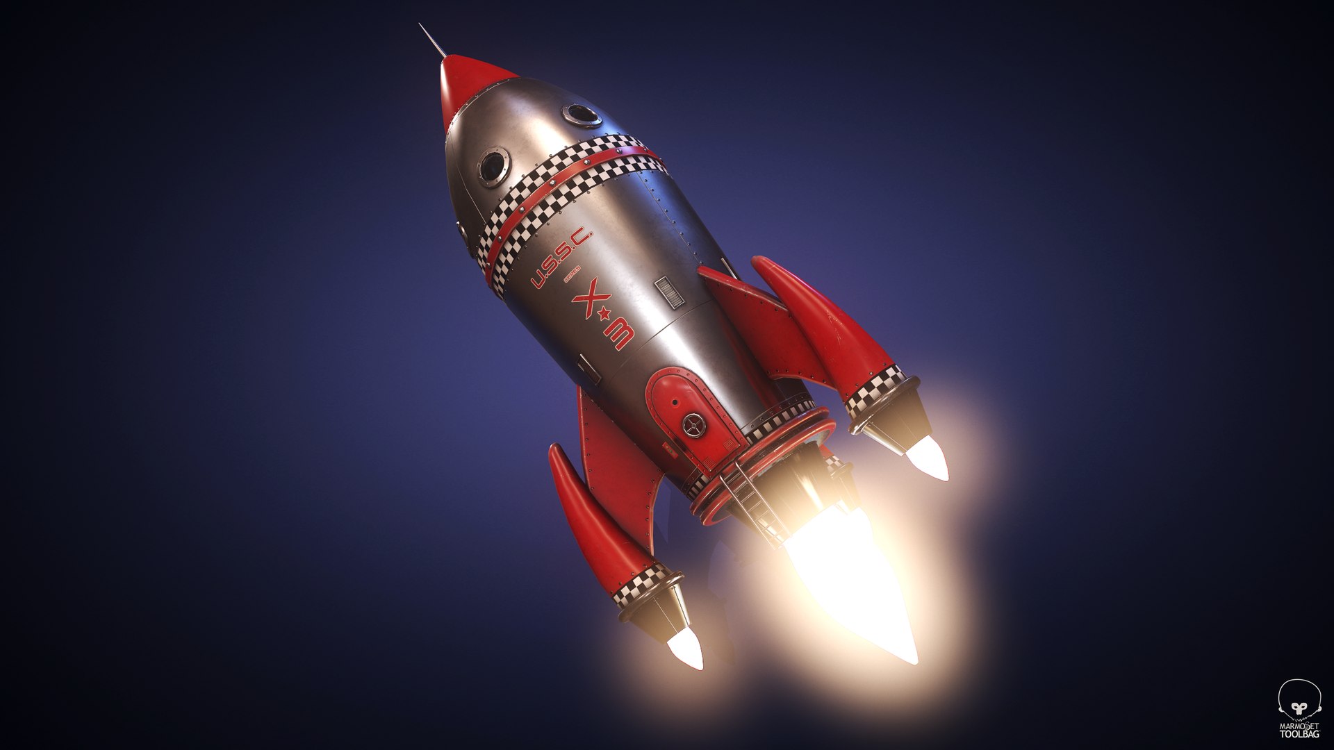 Toy Rocket 3D Model - TurboSquid 1613221