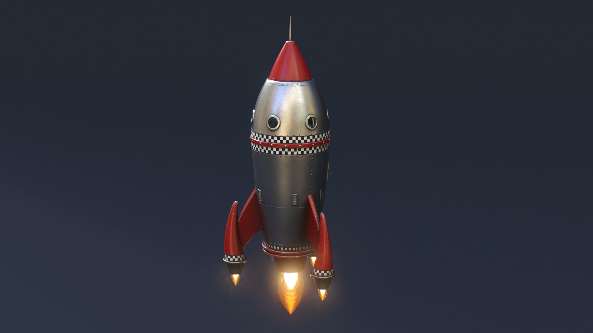 Toy Rocket 3D Model - TurboSquid 1613221