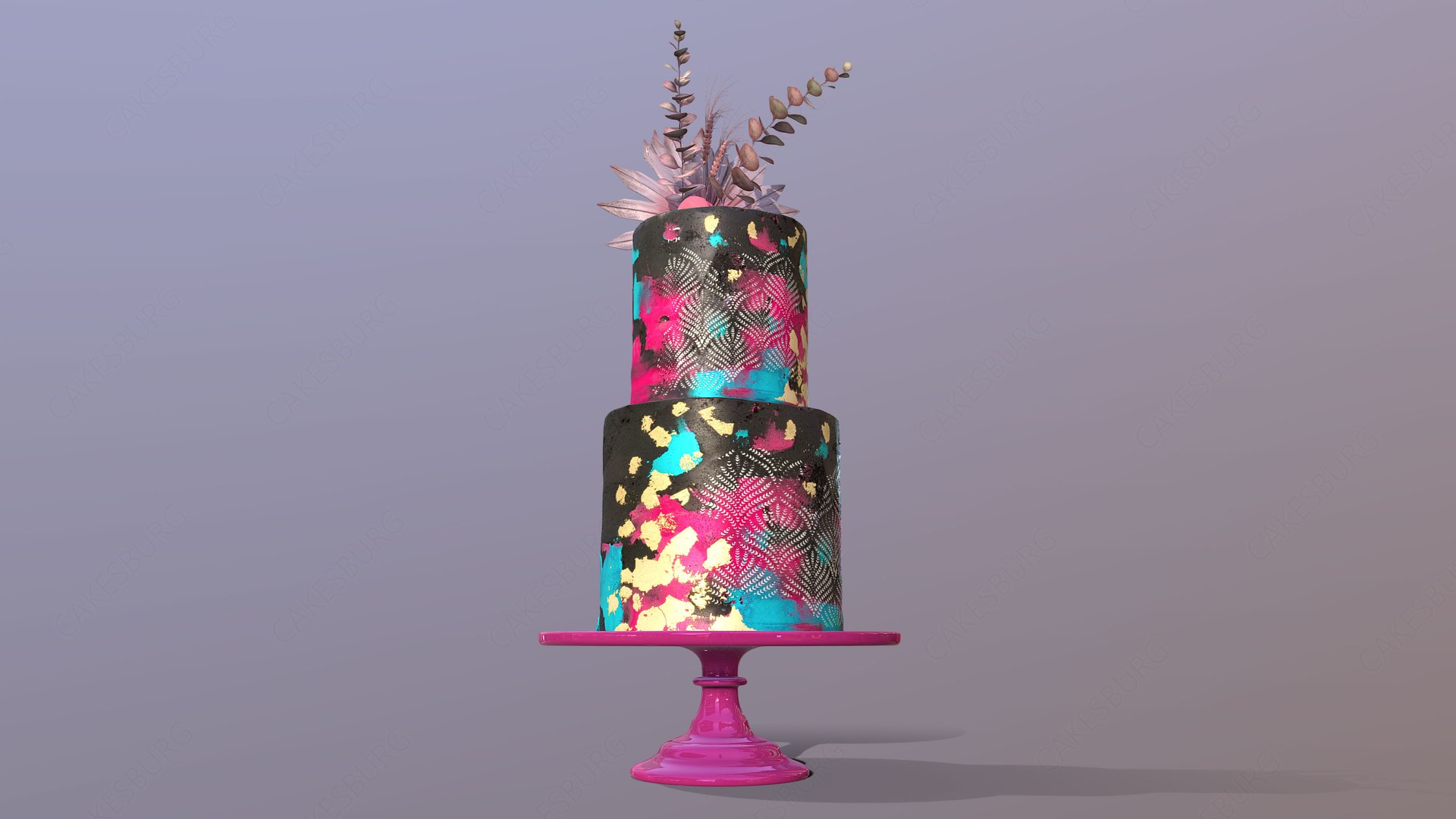 3D model Elegant Galaxy Wedding Cake - TurboSquid 2057695