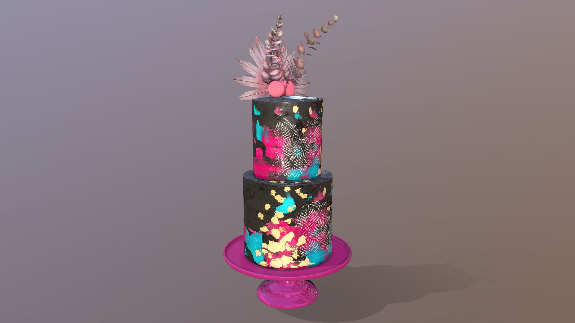 3D model Elegant Galaxy Wedding Cake - TurboSquid 2057695