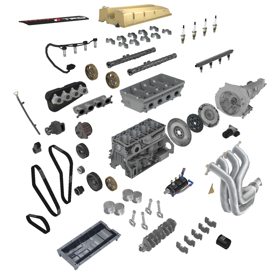 4a-ge Engines Formula Atlantic 3D Model - TurboSquid 1408817