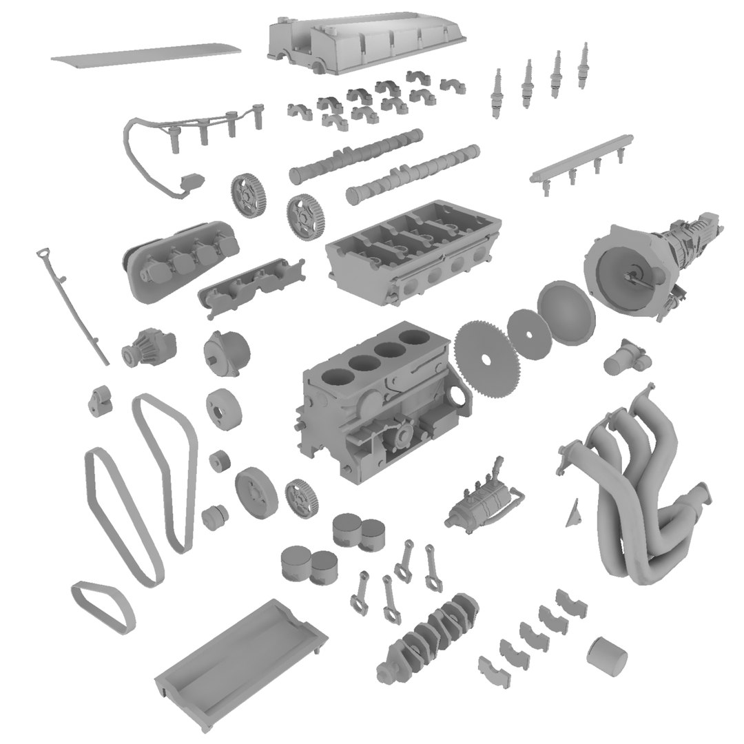 4a-ge engines formula atlantic 3D model - TurboSquid 1408817