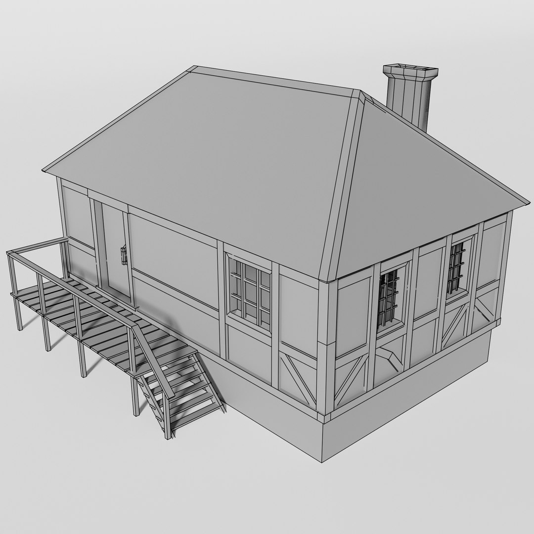 3D House Medieval - TurboSquid 1628425