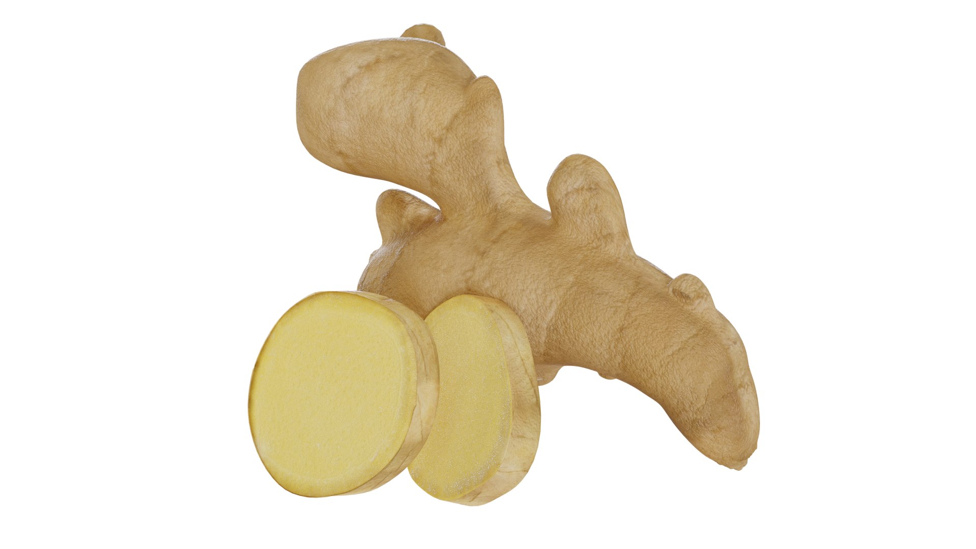 3D Ginger Food Spice - TurboSquid 1691290