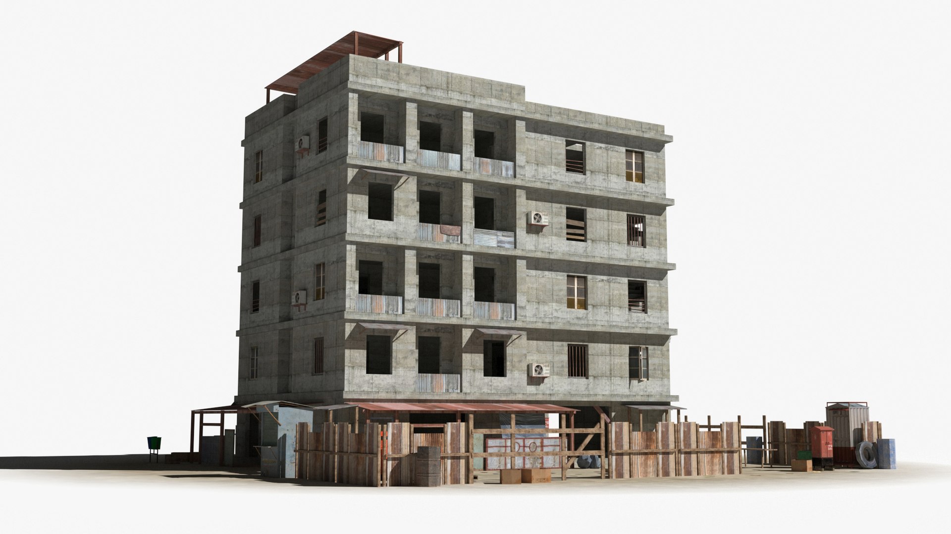 3D Slum X11 Model - TurboSquid 2301185