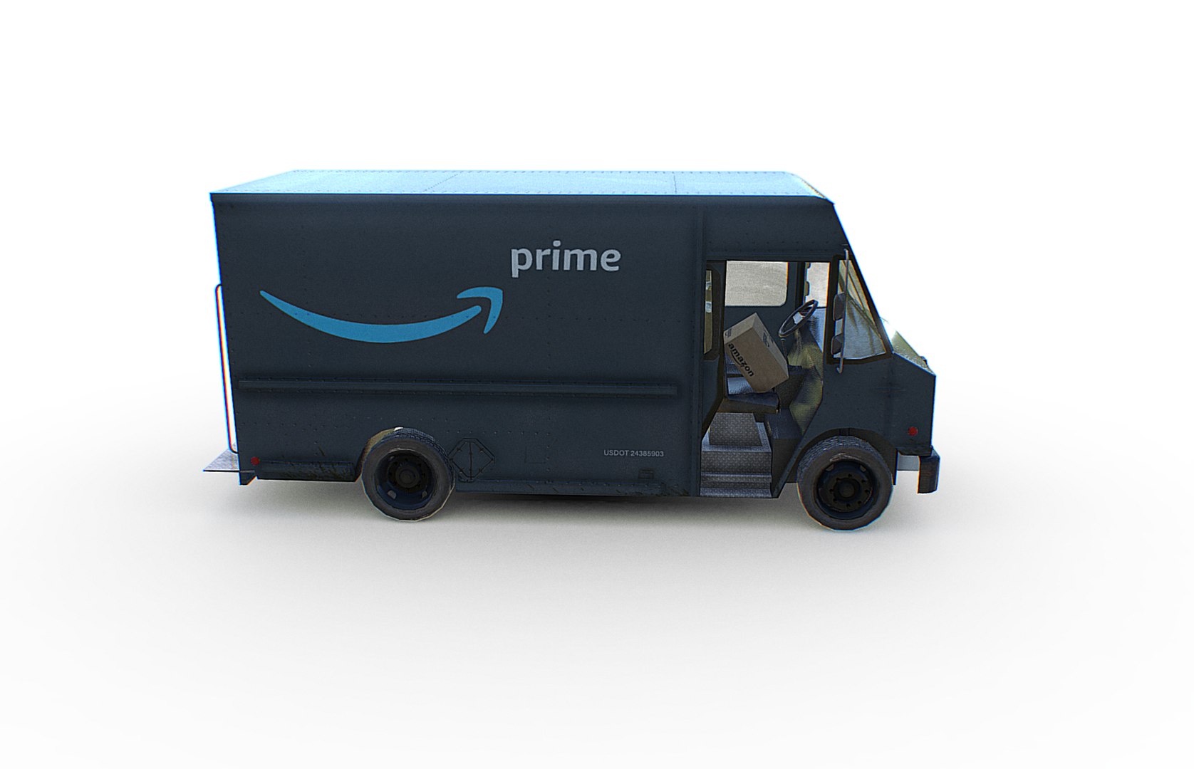 3D Amazon Prime Delivery Truck - TurboSquid 2104809