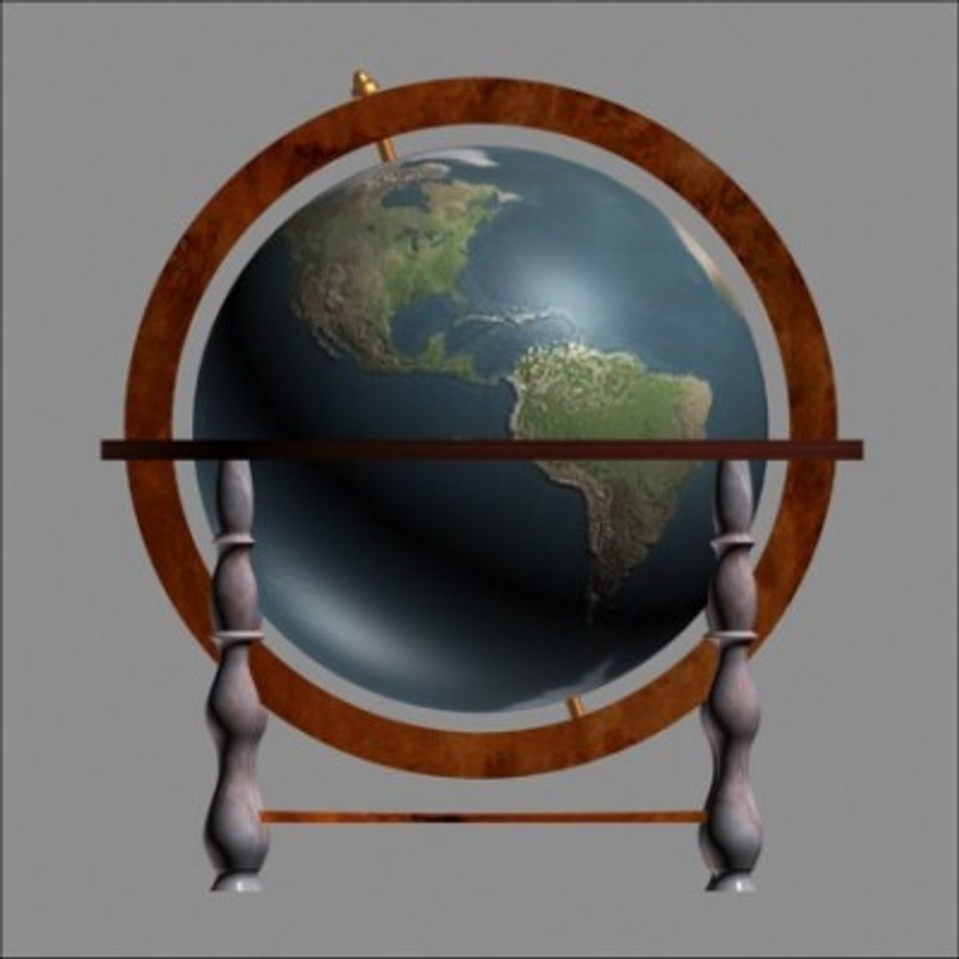 3d Of Rotating Globe