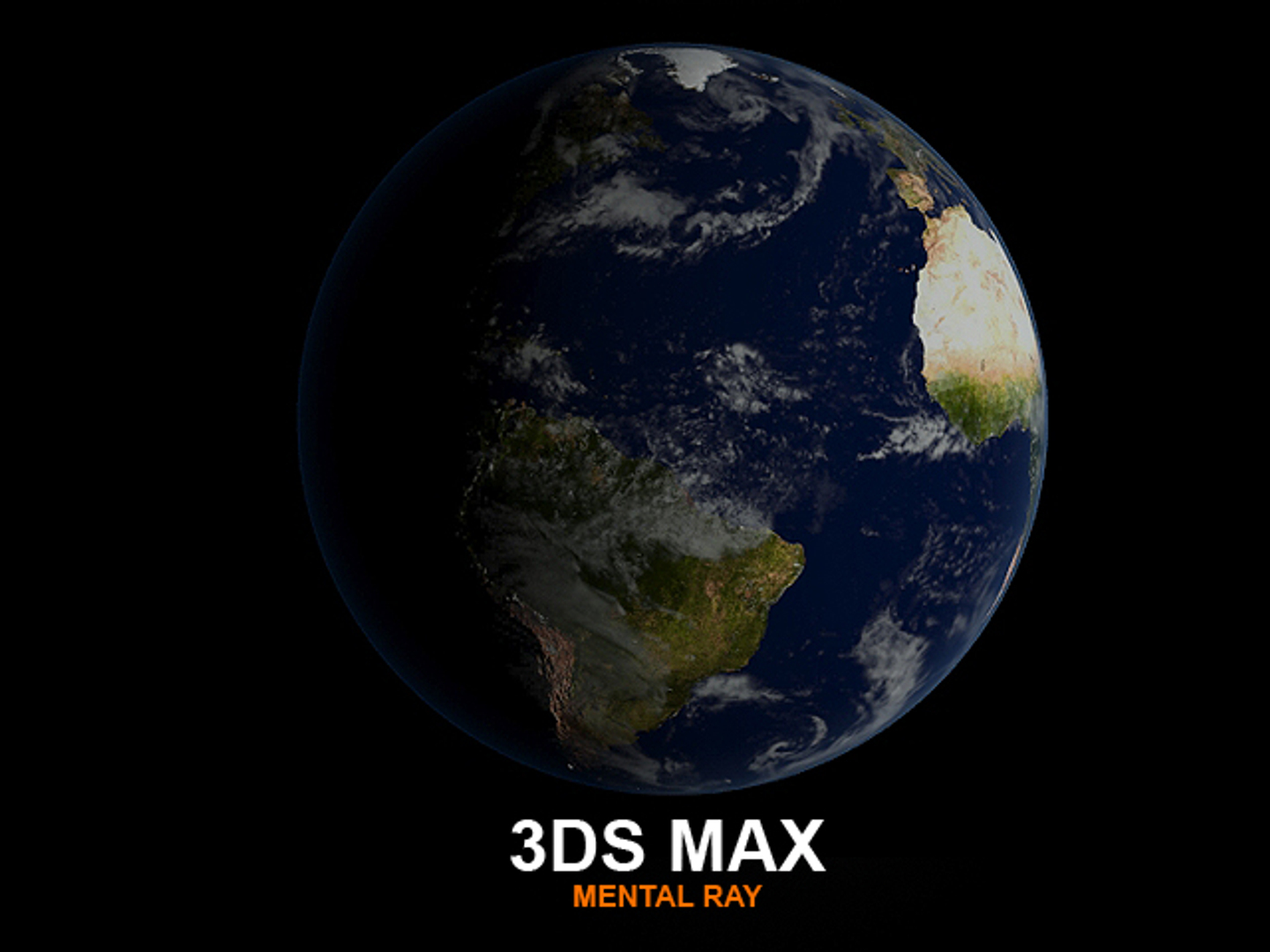 3ds max earth mapped
