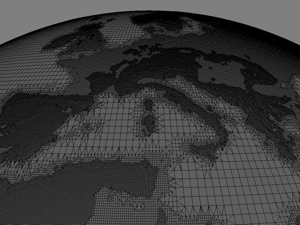 3ds max earth mapped