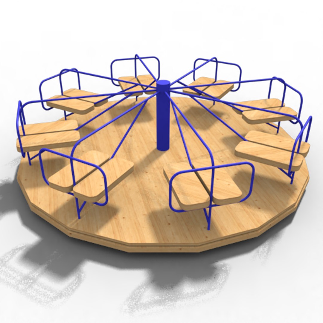 Playground Roundabout 3D Model - TurboSquid 1430692