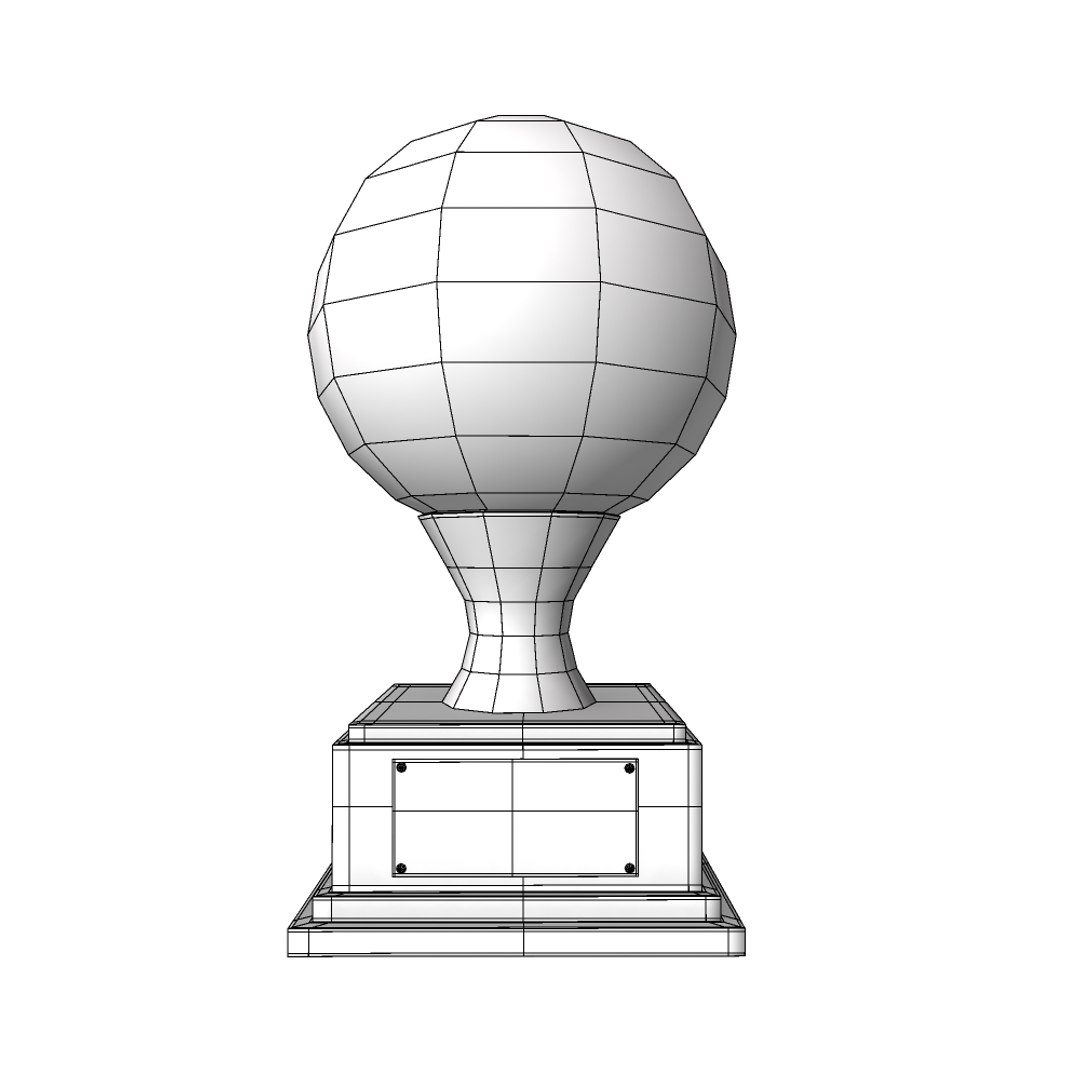 Awards Trophies 3d Model
