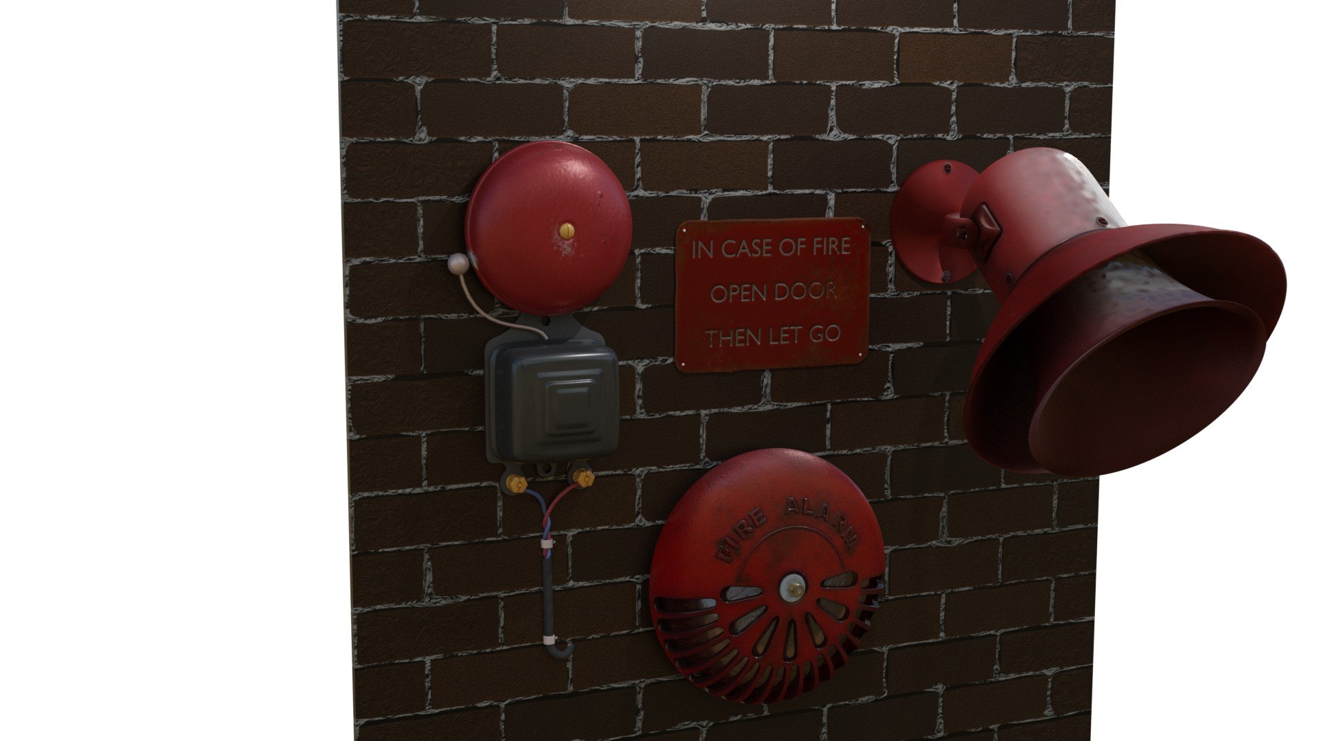 3D Fire Alarm Trio Model - TurboSquid 1745913