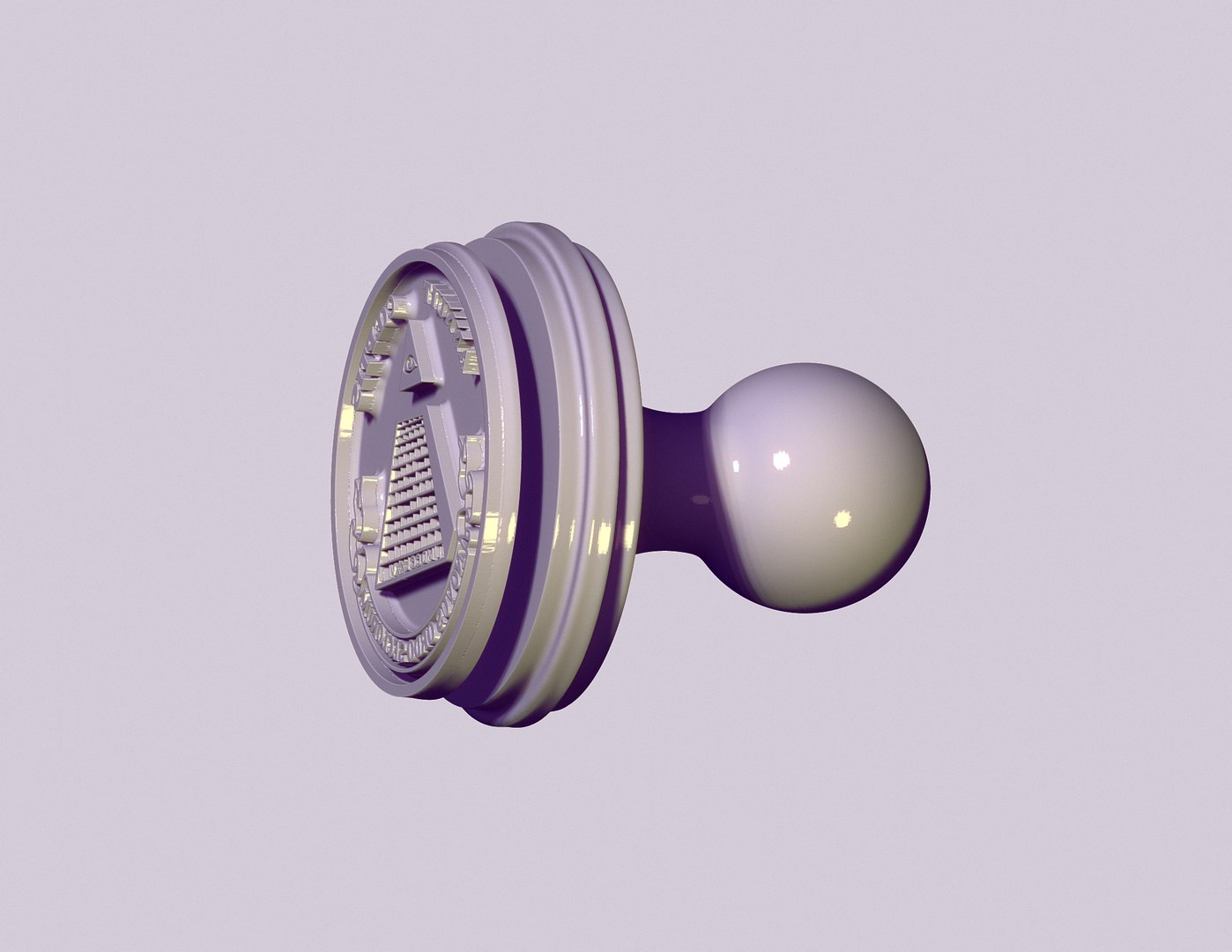 Stamp Seal With Masonic Symbols 3D Model - TurboSquid 1967090