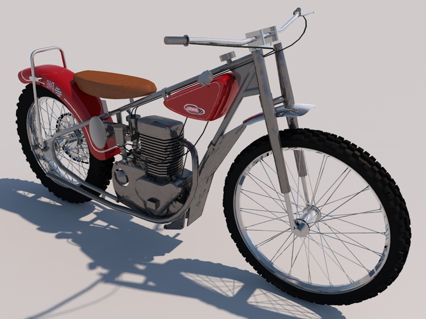 3d Model Of Jawa Motorcycle Moto Rig