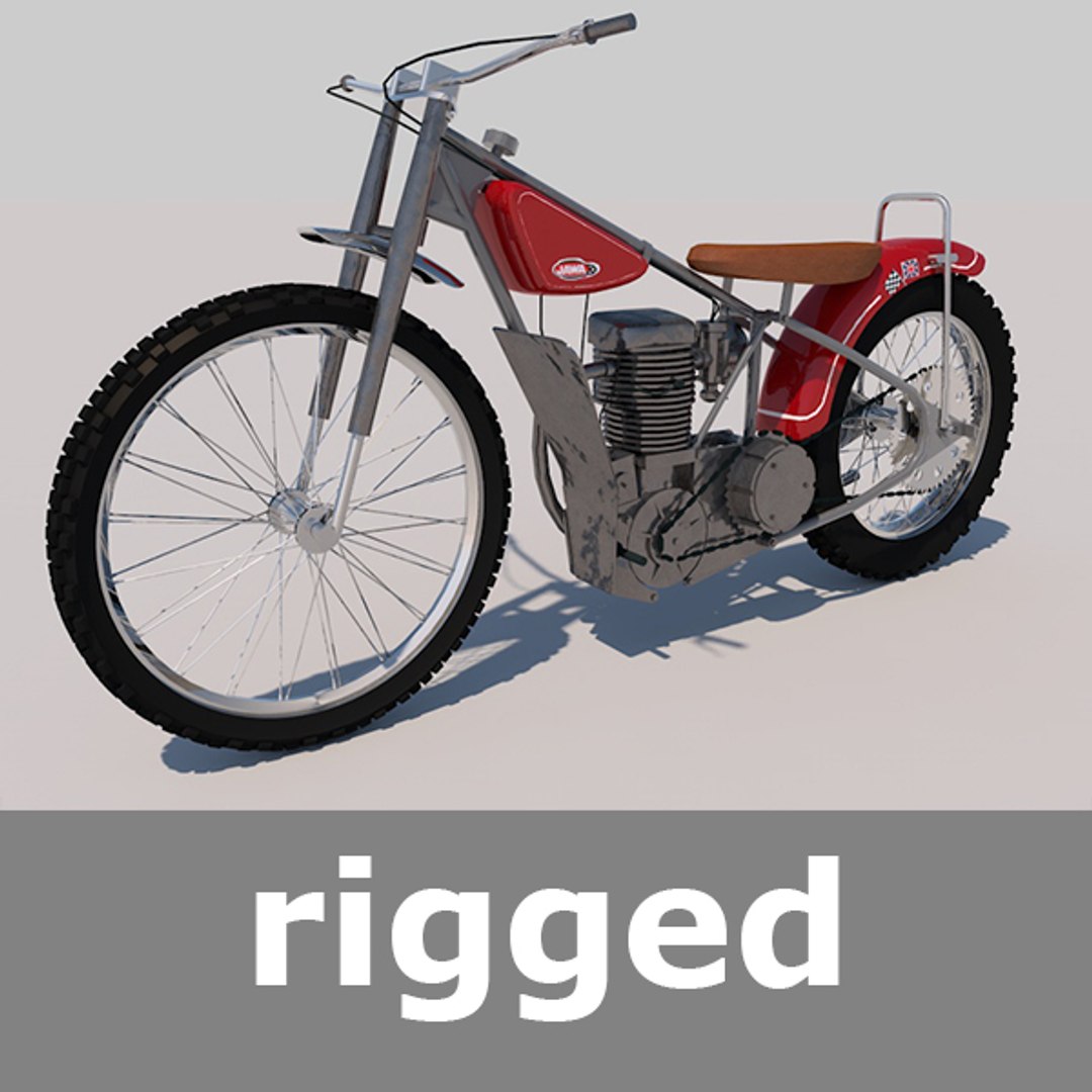 3d Model Of Jawa Motorcycle Moto Rig