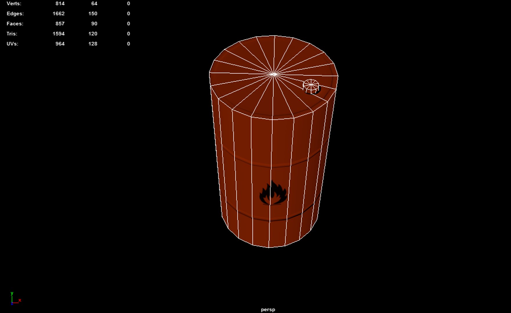 3D Flammable Barrel Model - TurboSquid 1494370