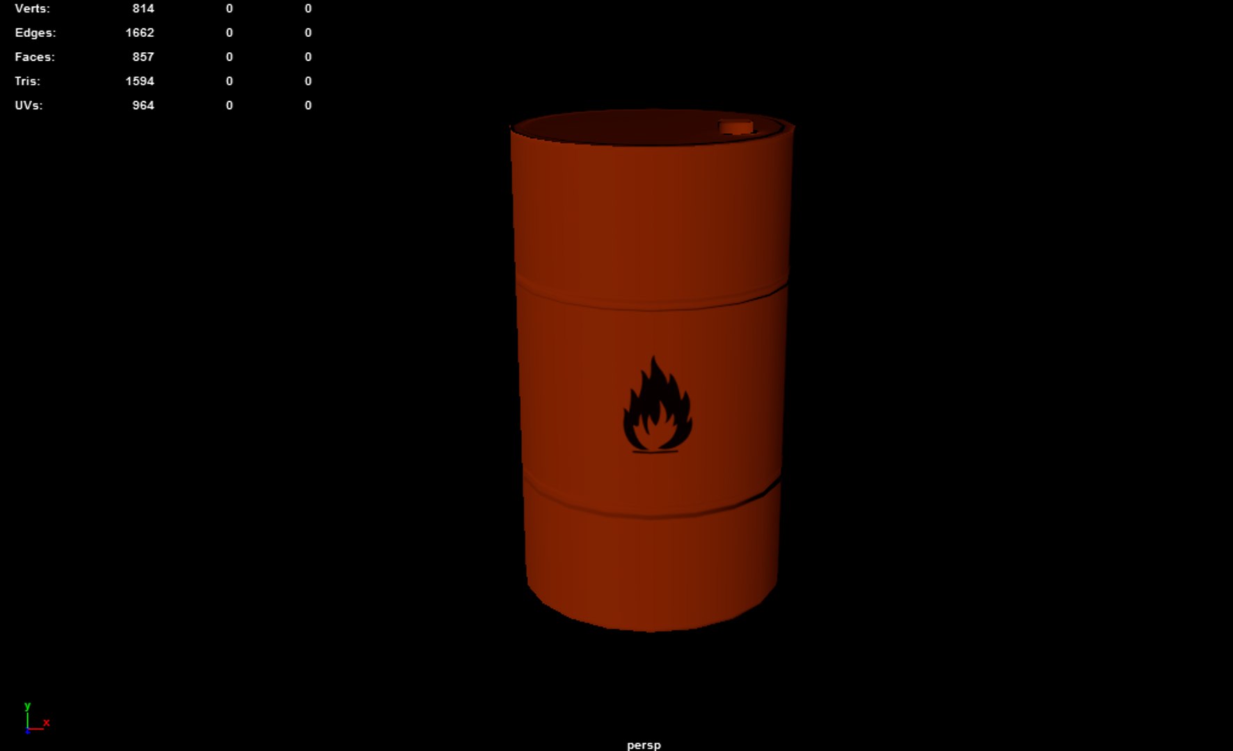 3D Flammable Barrel Model - TurboSquid 1494370