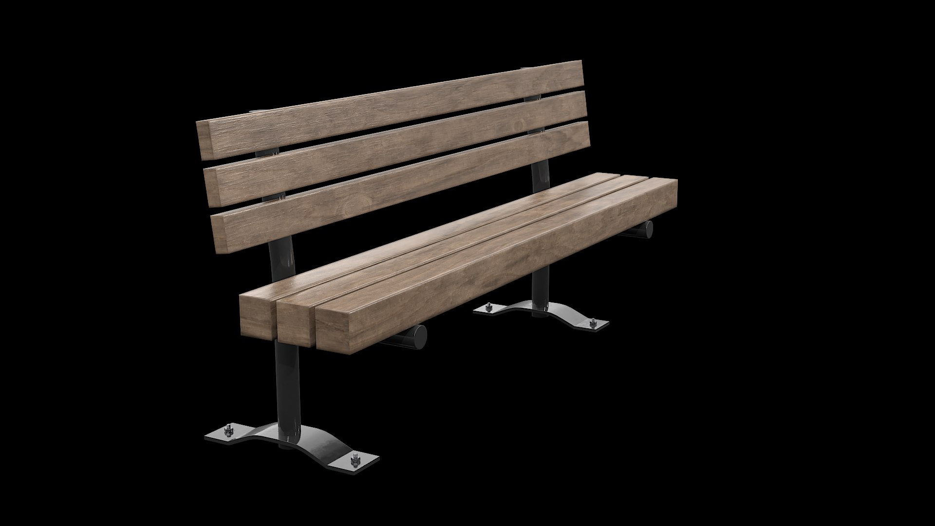 Wooden bench 3D model - TurboSquid 1548983