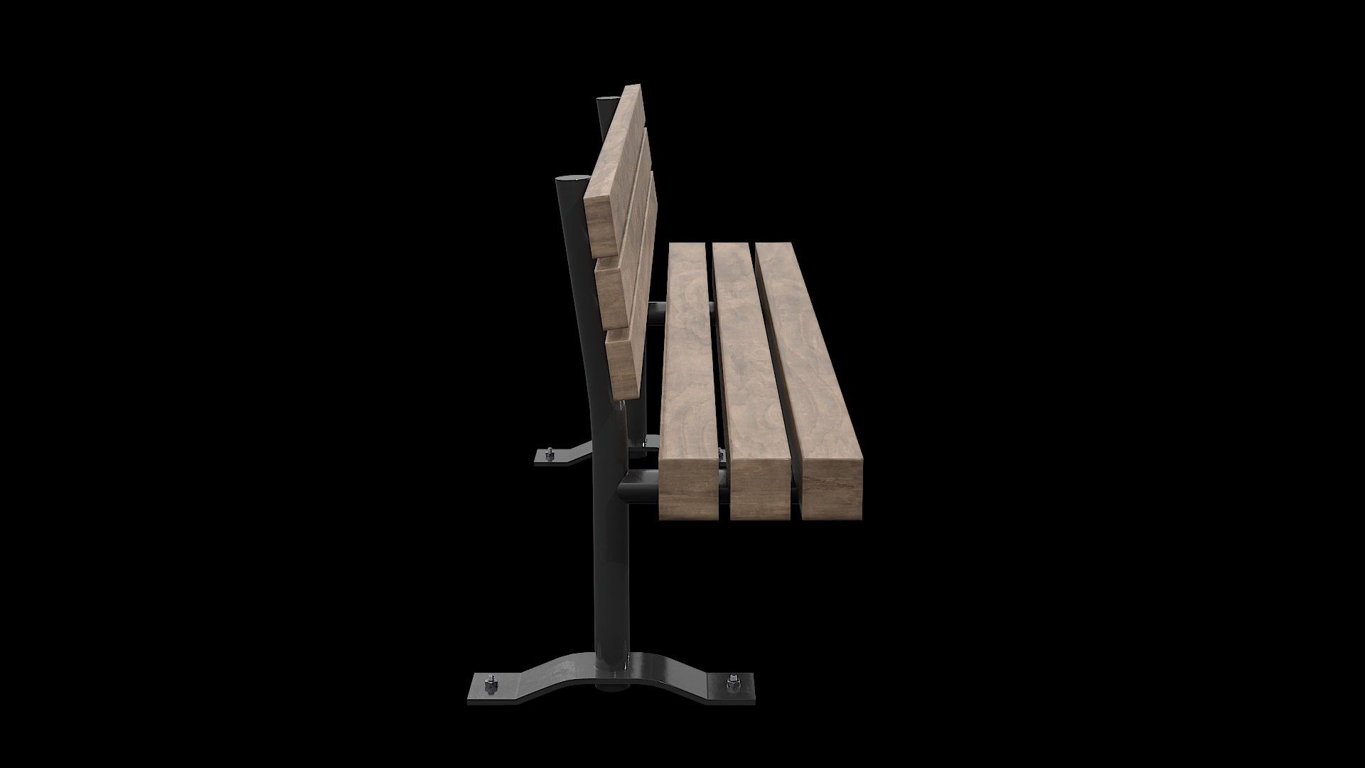 Wooden bench 3D model - TurboSquid 1548983
