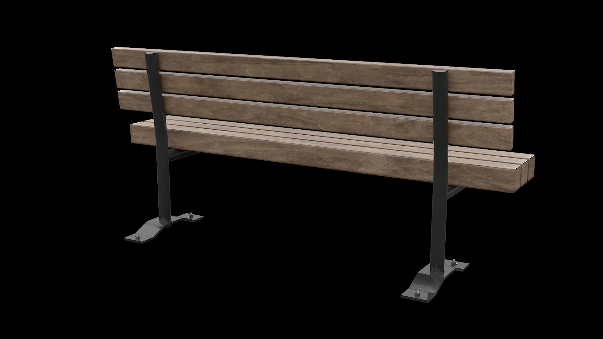 Wooden bench 3D model - TurboSquid 1548983