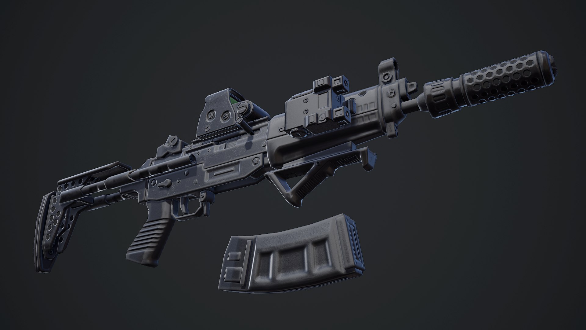 3D SIG SG552 MOD1 BLACK - TurboSquid 1806306