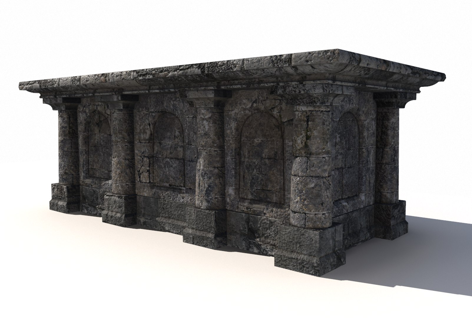 3D Old Stone Altar Model - TurboSquid 1501960