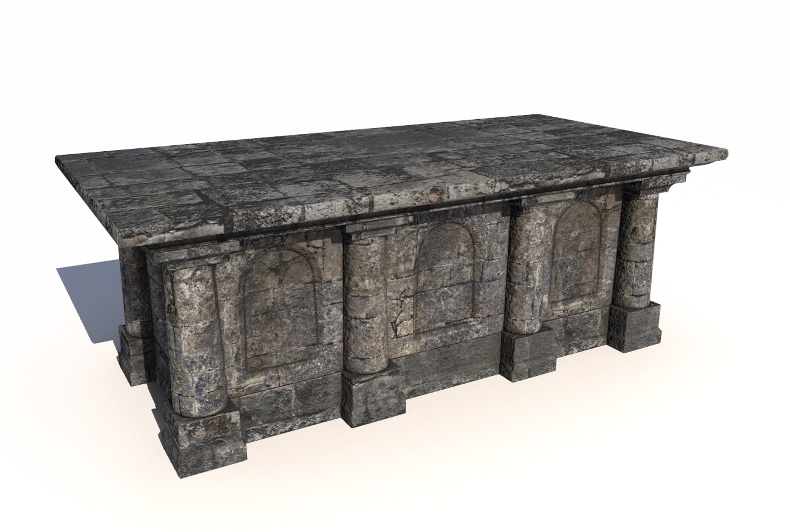 3D Old Stone Altar Model - TurboSquid 1501960