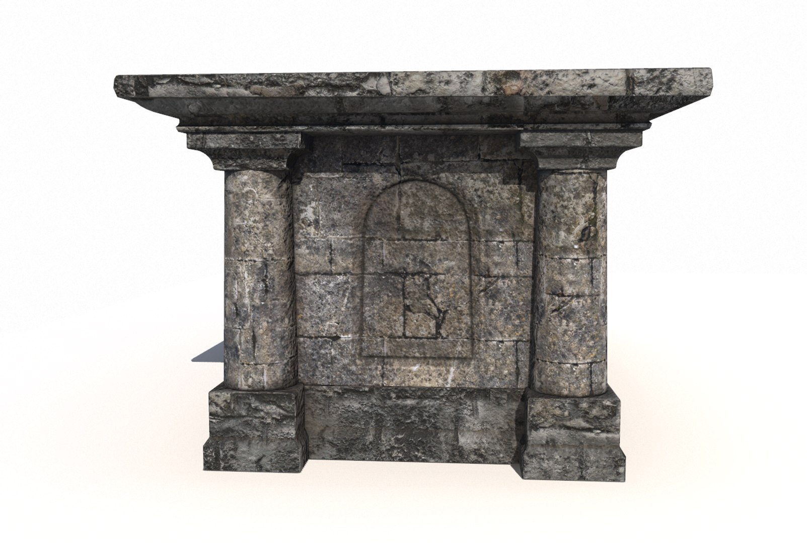 3D Old Stone Altar Model - TurboSquid 1501960