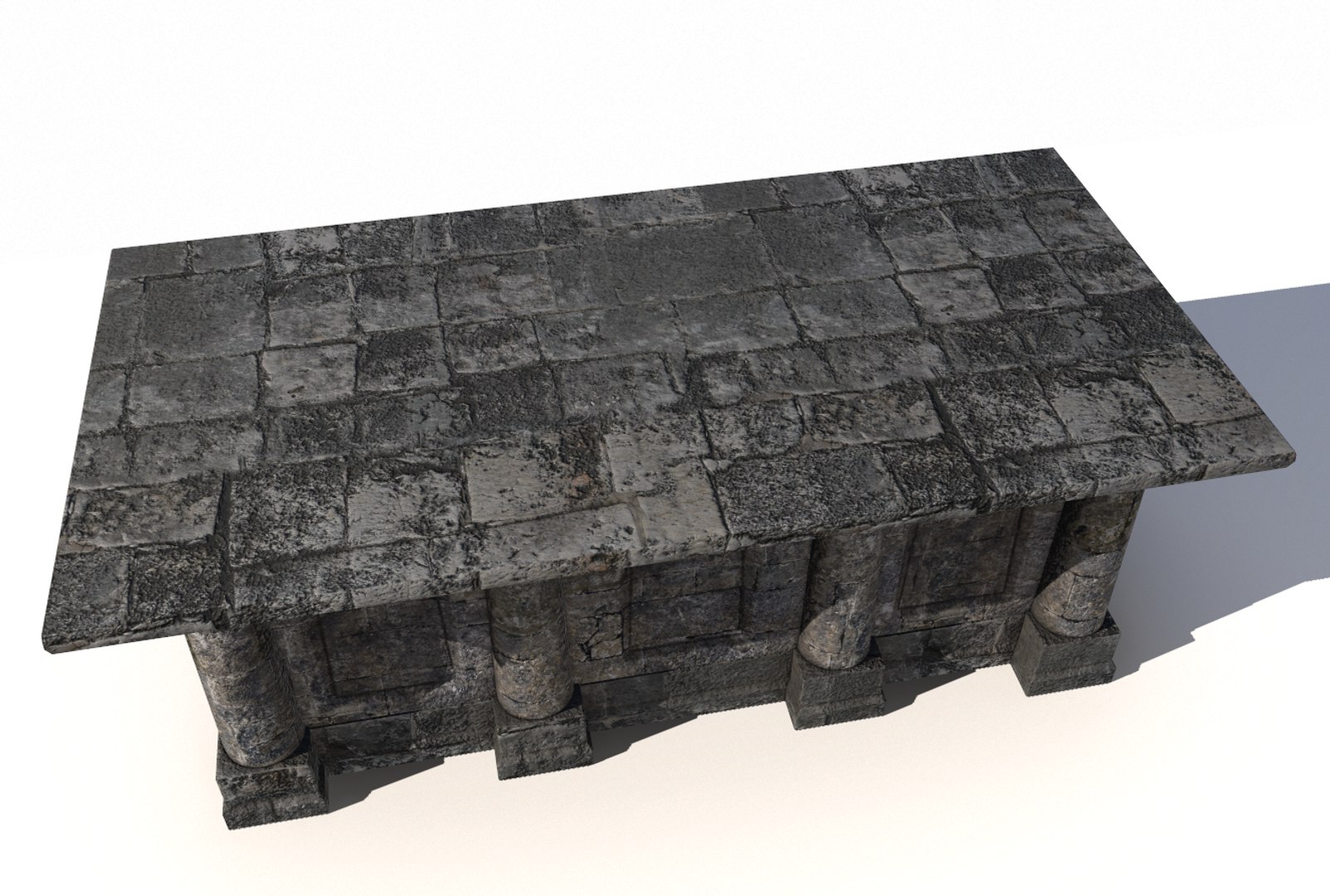 3D Old Stone Altar Model - TurboSquid 1501960