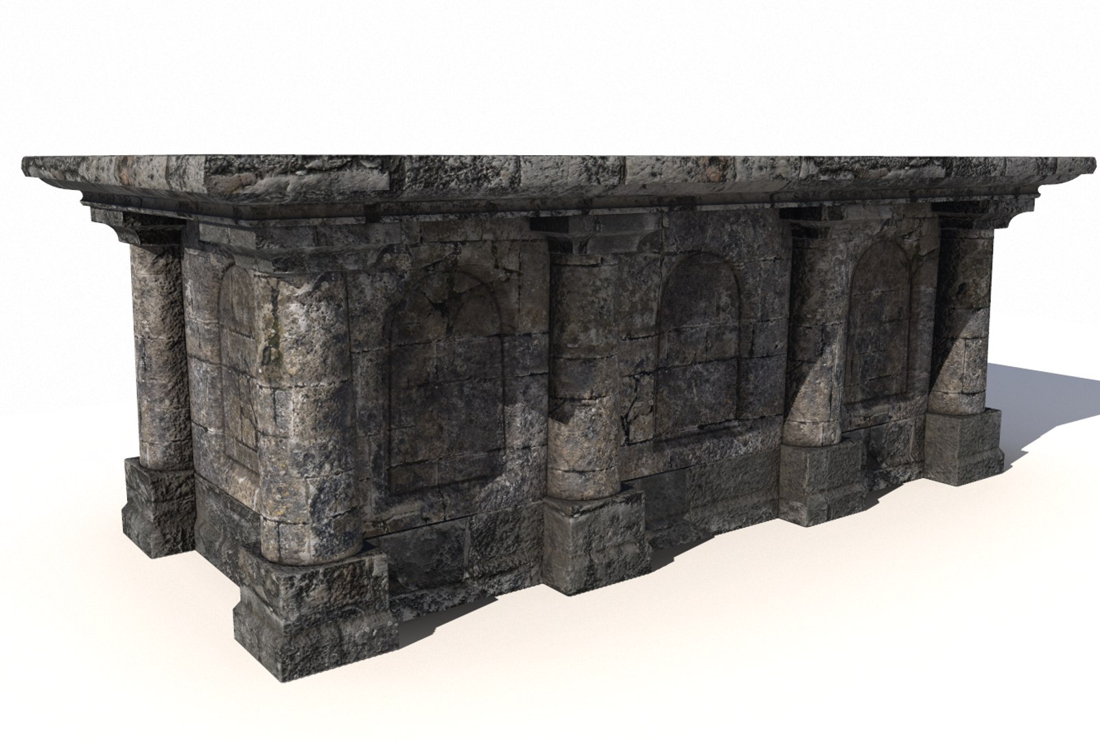 3D Old Stone Altar Model - TurboSquid 1501960