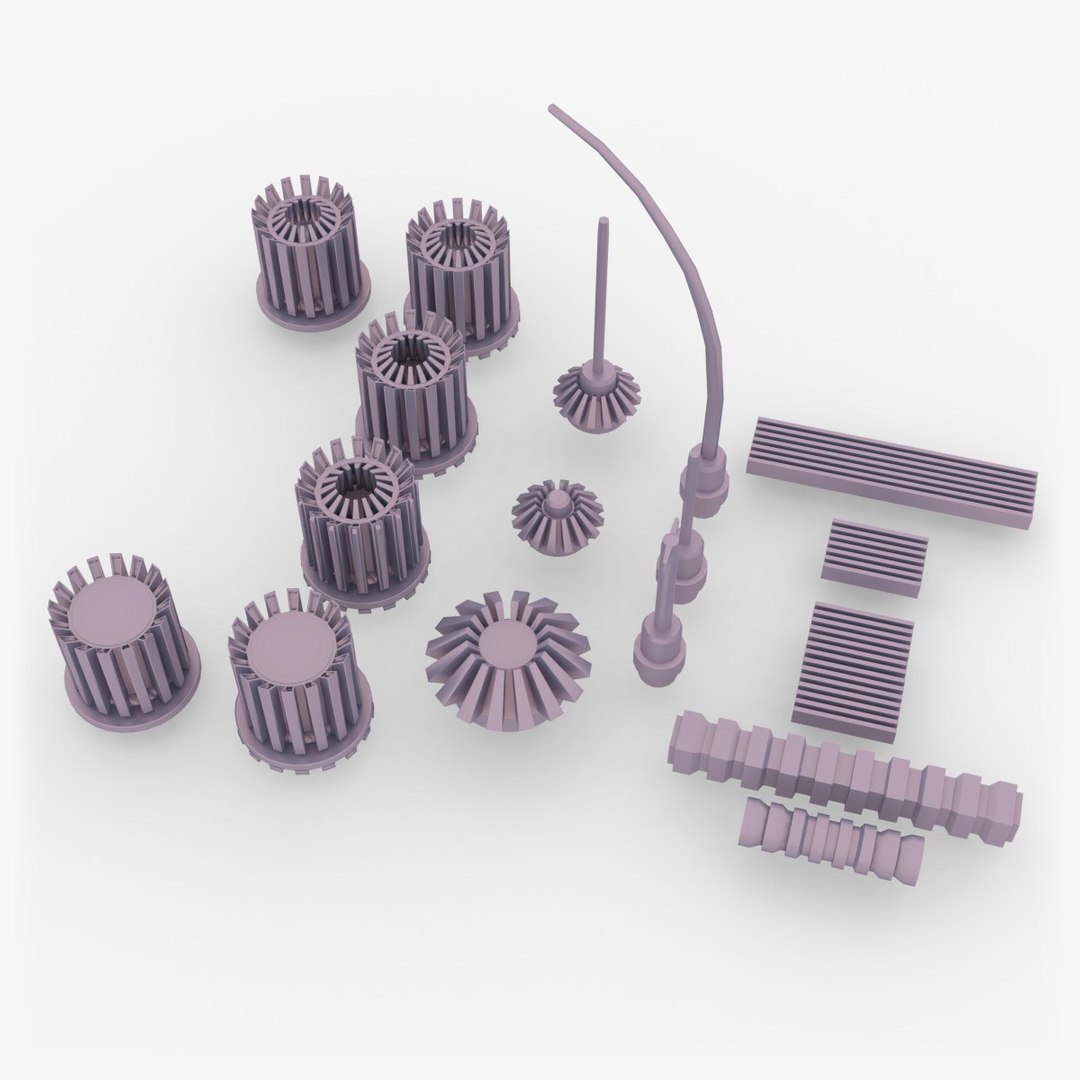 3D Model Greebles Sci-fi Machinery - TurboSquid 1316713
