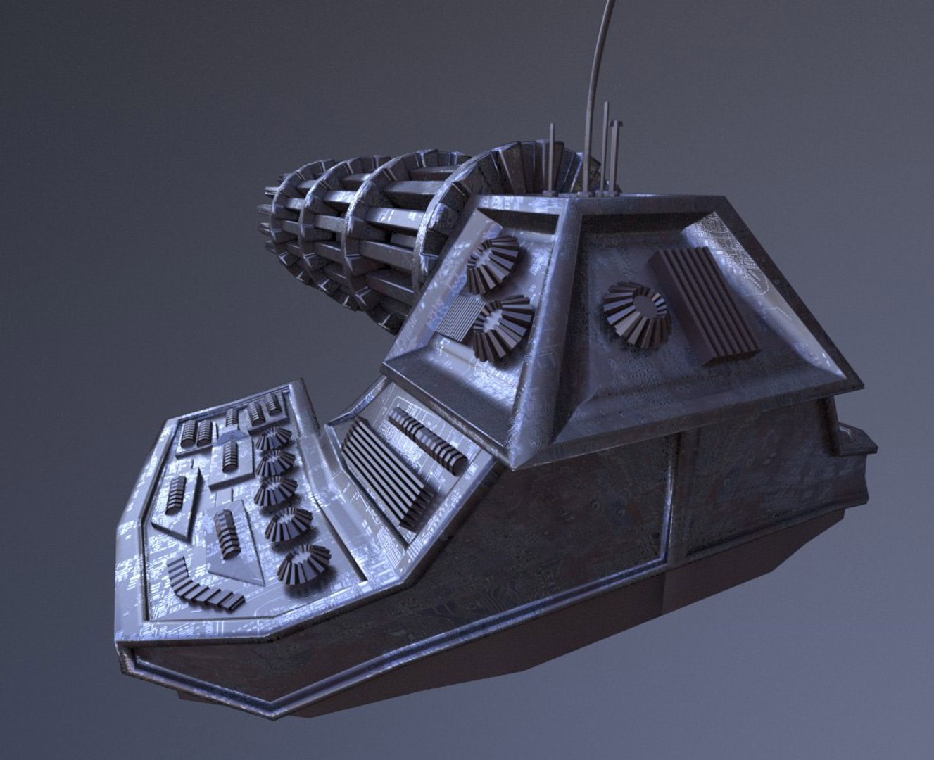 3D Model Greebles Sci-fi Machinery - TurboSquid 1316713
