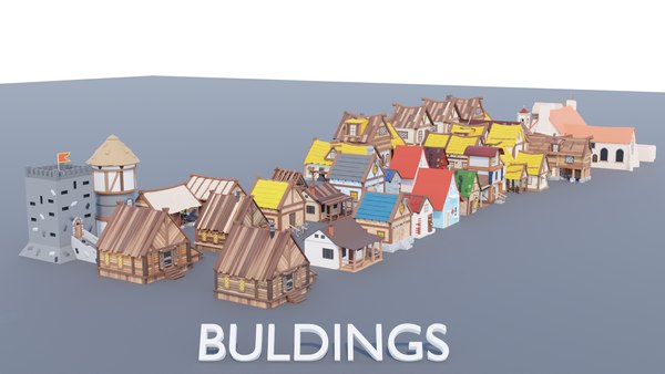 modelo 3d Village asset pack - TurboSquid 2079998
