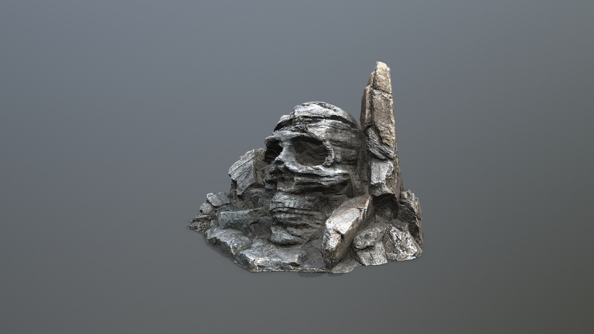 3D Skull Rock Model - TurboSquid 2303515