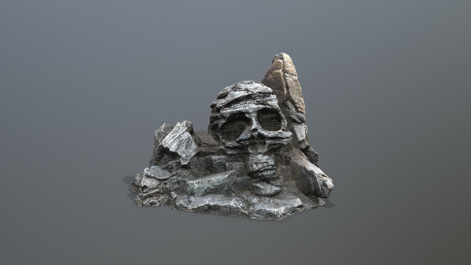 3D Skull Rock Model - TurboSquid 2303515