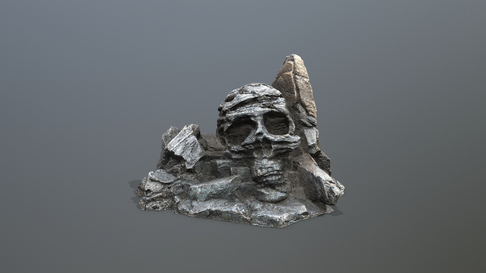 3D Skull Rock Model - TurboSquid 2303515