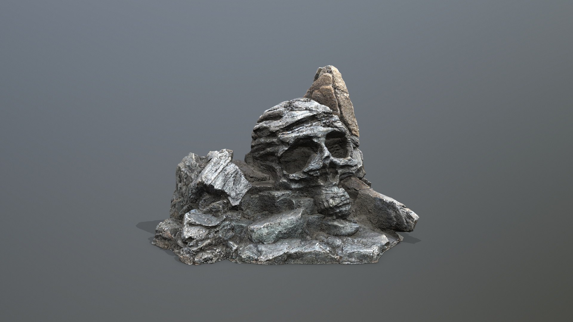3D Skull Rock Model - TurboSquid 2303515