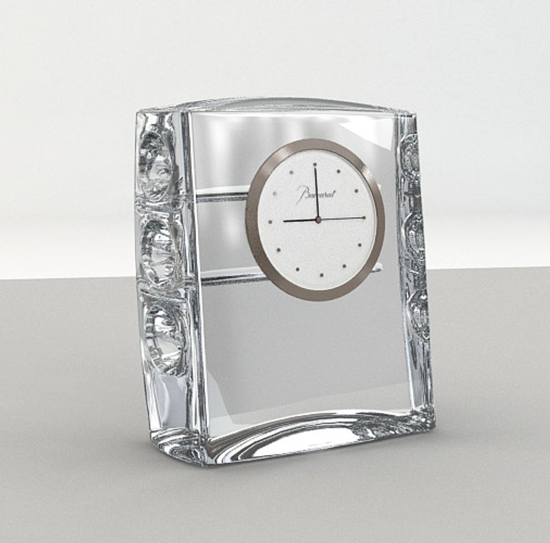 3d Model Baccarat Clocks