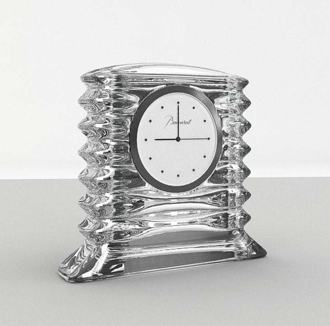 3d Model Baccarat Clocks