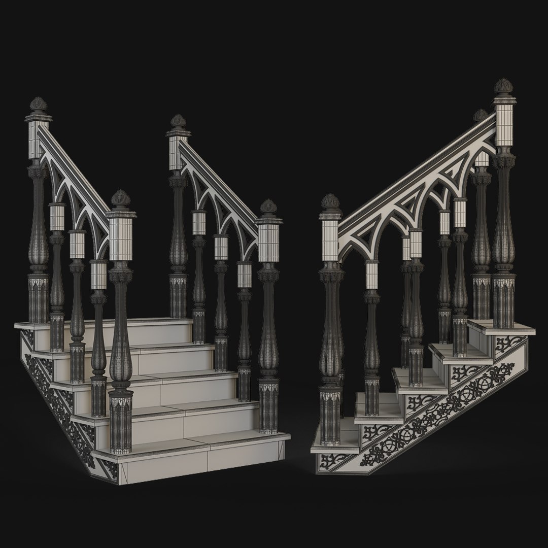Cnc Stairs 3D Model - TurboSquid 1471594