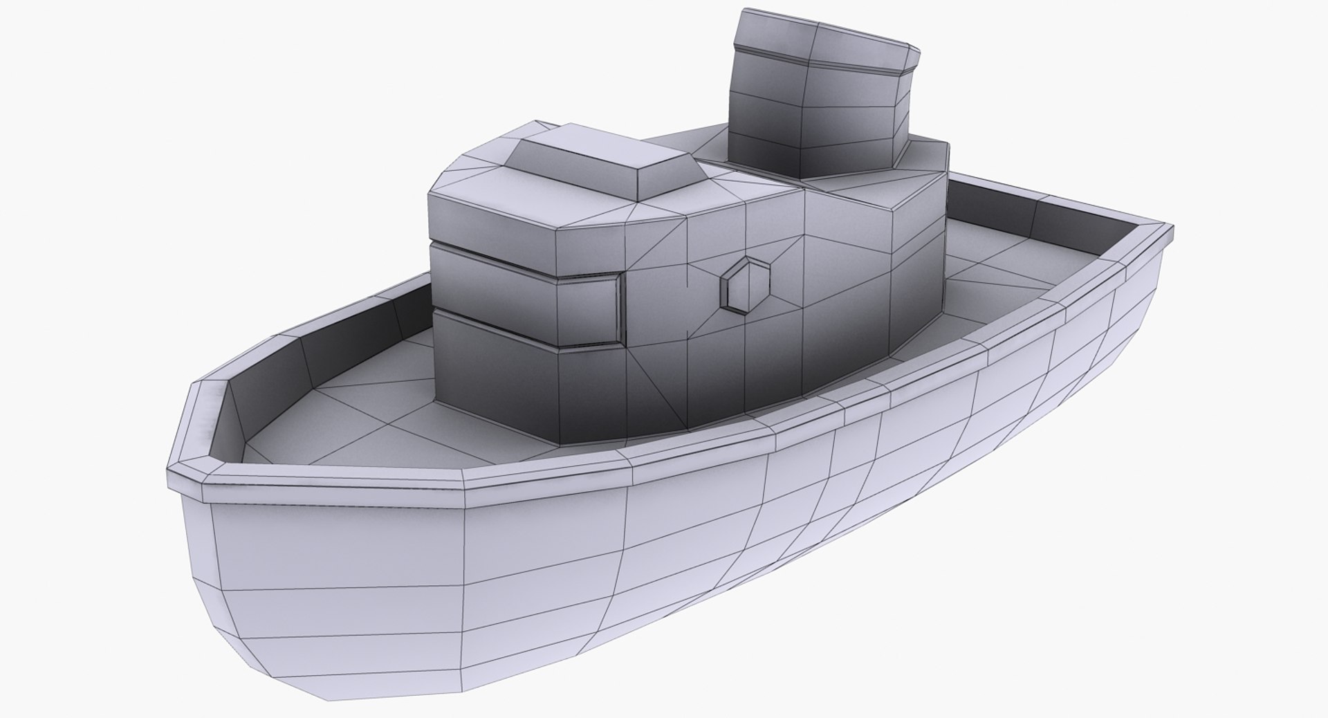 3d Model Toy Boat