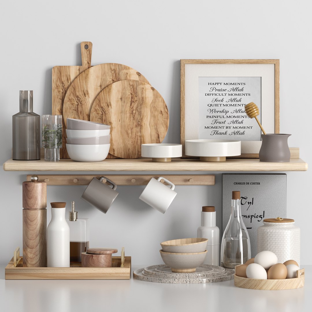 3D 10 Kitchen Accessories Collections - TurboSquid 1927562