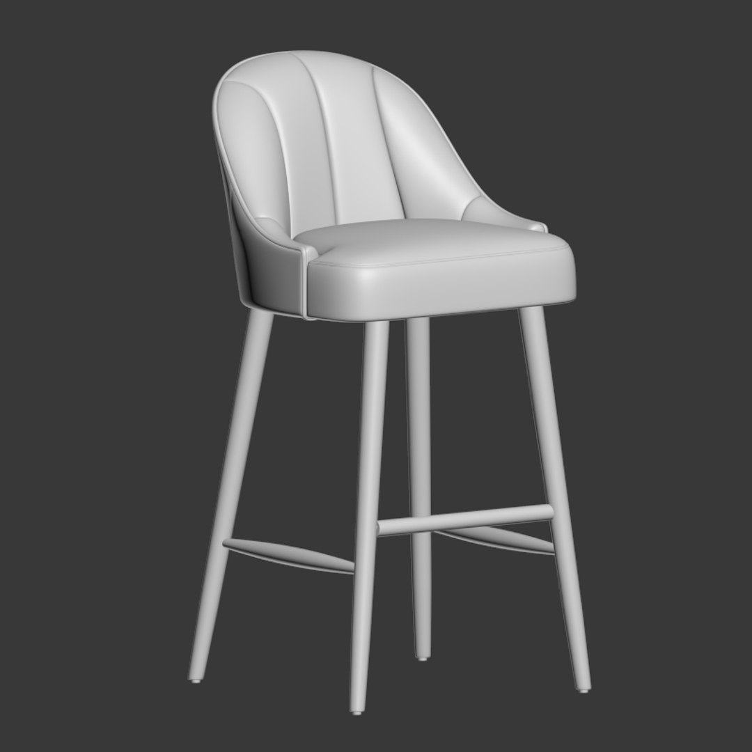 Margot Bar Stool 3D Model - TurboSquid 1544243