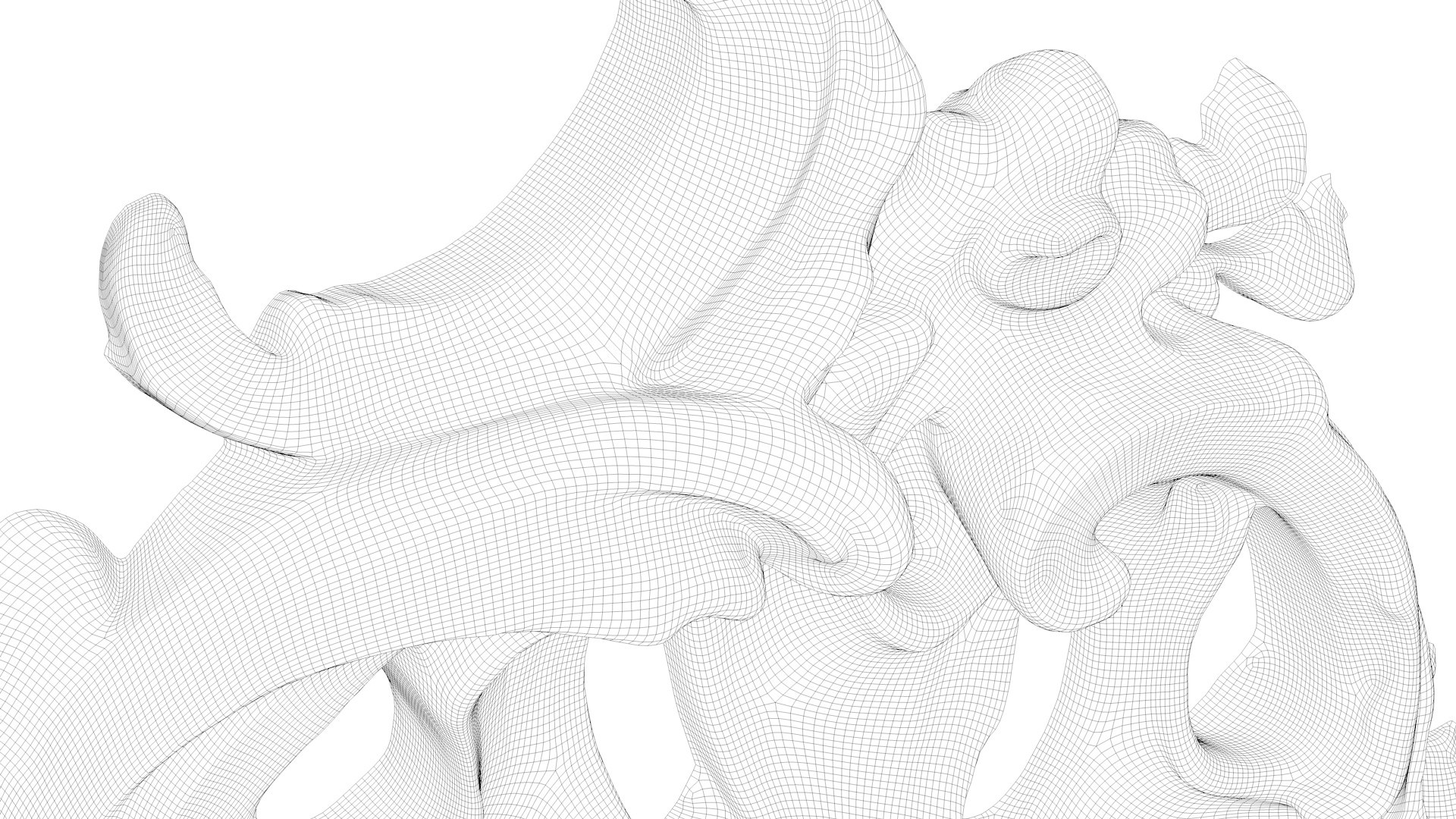 Plaster Decorative Bow DS288 3D Model - TurboSquid 2385438